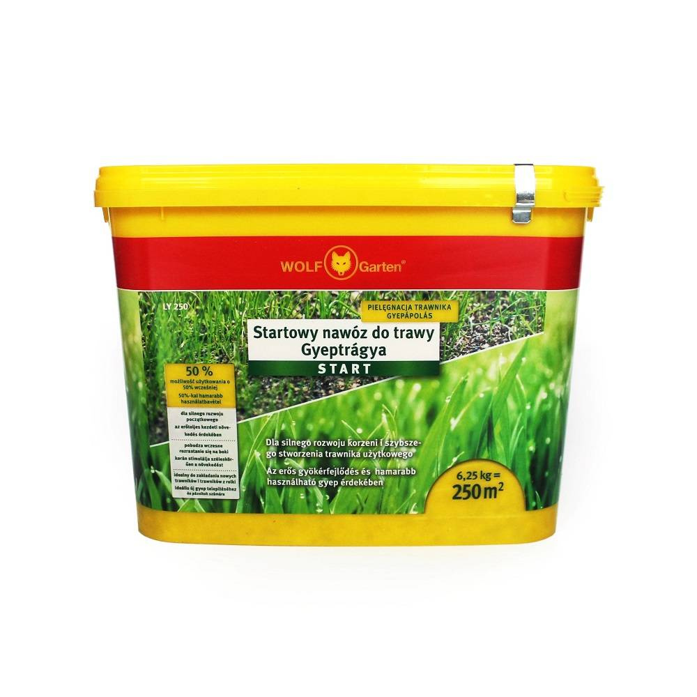 Startowy nawóz do trawy LY 250 6,5 kg – Wolf Garten 6,5 kg | Kategorie \ Nawozy dla roślin ...